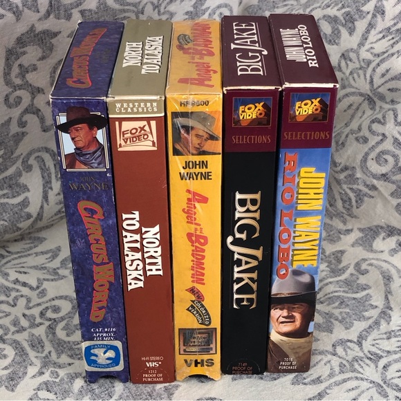 VHS | Other | Vhs 5 Tapes Classic John Wayne Collection | Poshmark
